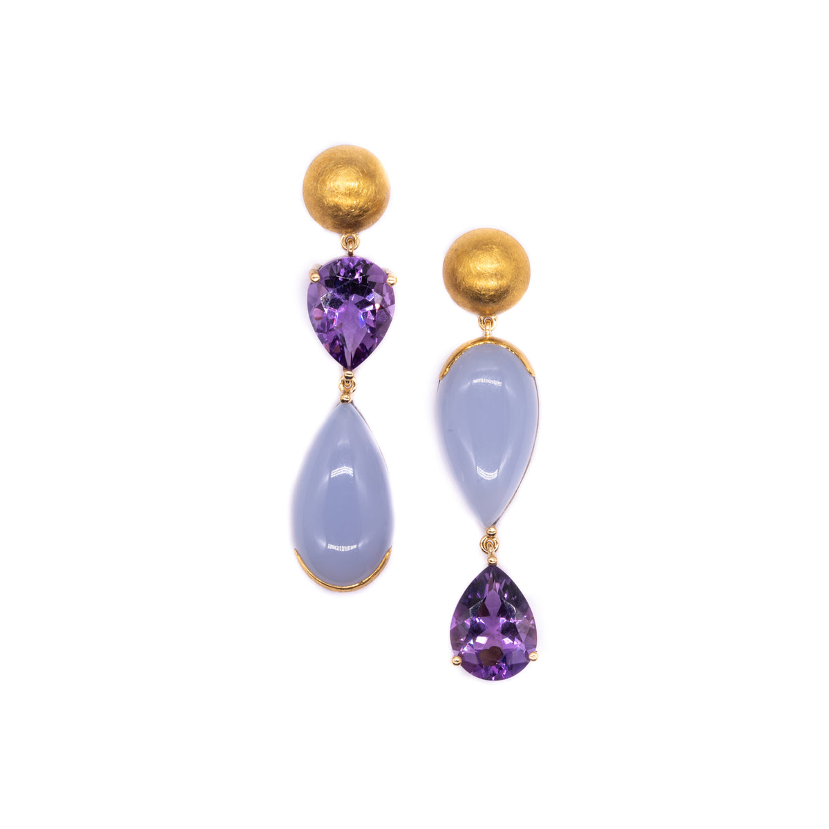 Ear studs "Purple Dream"– Goldschmiedekunst Hein